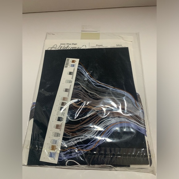 Dimensions | Wall Decor | New White Magic Wolfs Cross Stitch By Rusty ...